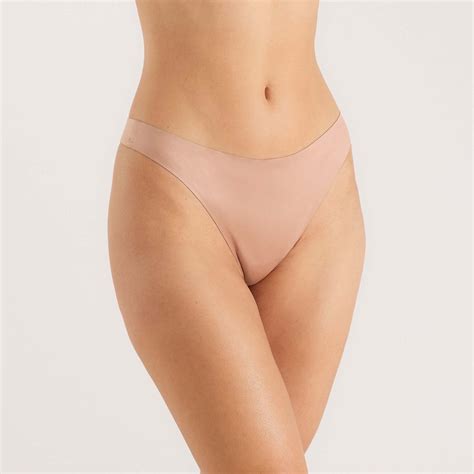 Seamless Bonded Thongs 3 Pack Honey