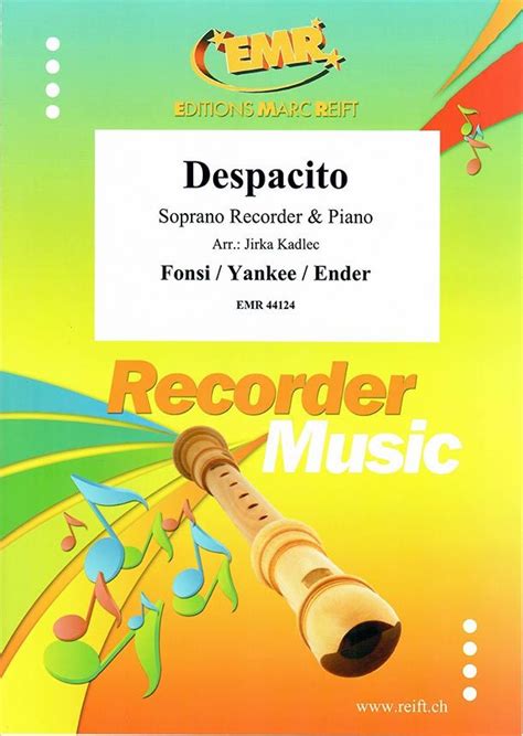 Despacito By Fonsi Recorder Sheet Music Shop Now