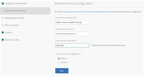 Installing Tas Integration For Tanzu Observability On Vsphere Little Stuff