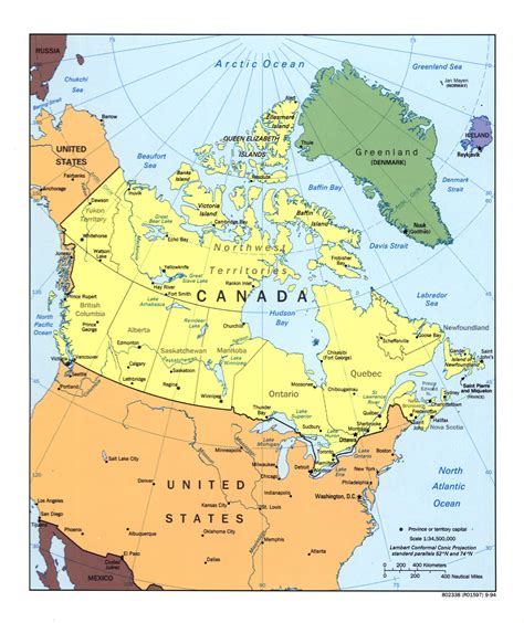 Major Cities In Canada Map Map