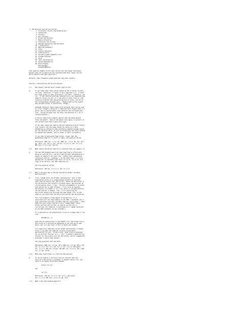 C Faq Pdf C Programming Language Pointer Computer Programming