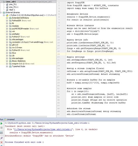 Soapysdr Python Bindings Pothos Blocks And Limesdr Configuration