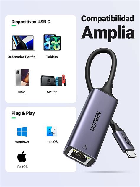UGREEN Adaptador USB C a Ethernet Análisis Review