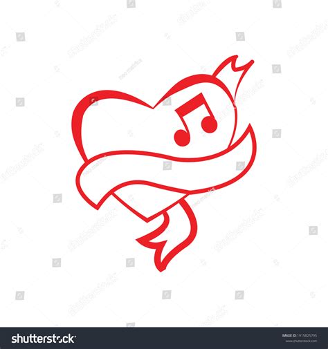 Vector Illustration Bass Treble Clef Heart 스톡 벡터로열티 프리 1915825795
