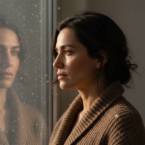 Cinematic Female Portrait Prompts The Window Reflection Series Gama