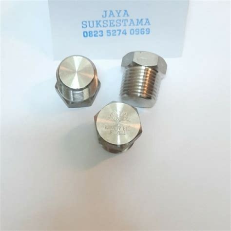 Jual Hex Plug Class 3000 Stainless Ss 304 Drat Npt 14 Inch Plug 3000