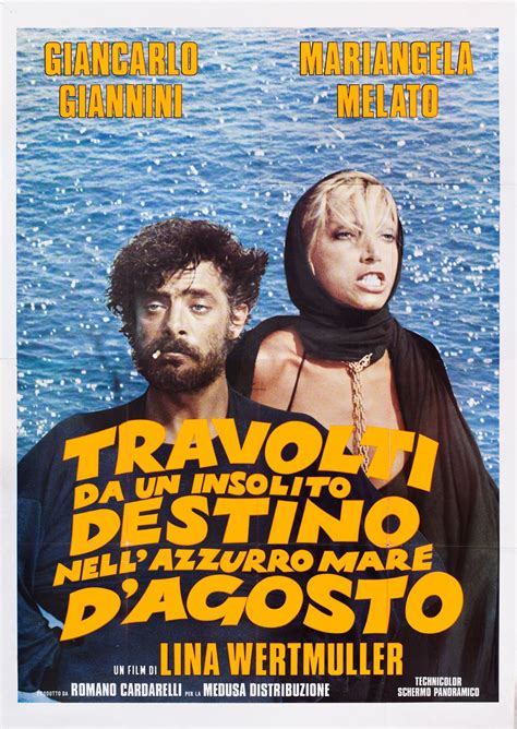 Swept Away Original 1975 Italian Quattro Foglio Movie Poster