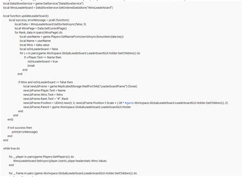 Time Spent Leaderboard Scripting Support Developer Forum Roblox