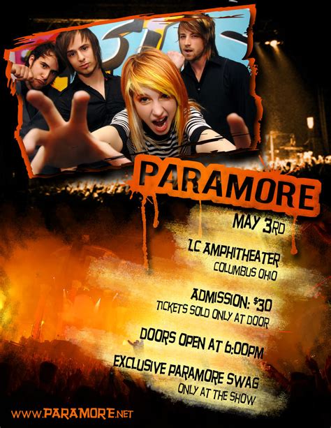 Paramore Concert Poster By Jesserayus On Deviantart