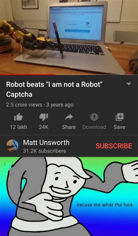 Robot Beats Am Not A Robot Captcha Crore Views Years Ago Lakh Share Download Save