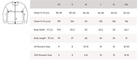 Sizing Guide Vegan Outfitters