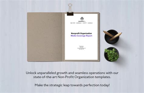 Nonprofit Organization Media Coverage Report Template In Word Png