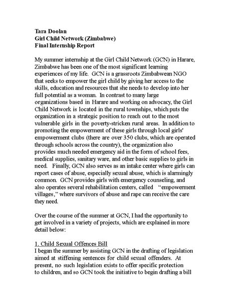 Final Internship Report How To Create An Internship Report Download This Final Internship