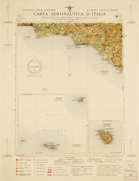 Carta Aeronautica D Italia Foglio Sciacca