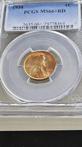 Four Beautiful Pcgs Graded Wheat Pennys Ms65 And Ms66 Ebay