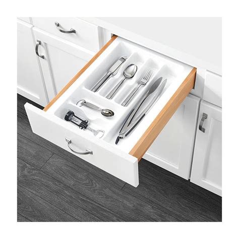 Rev A Shelf RT Series Polystyrene Full Cutlery Shallow Rolling Tray