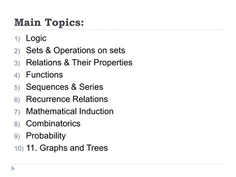 discrete structures and their introduction pptx educational