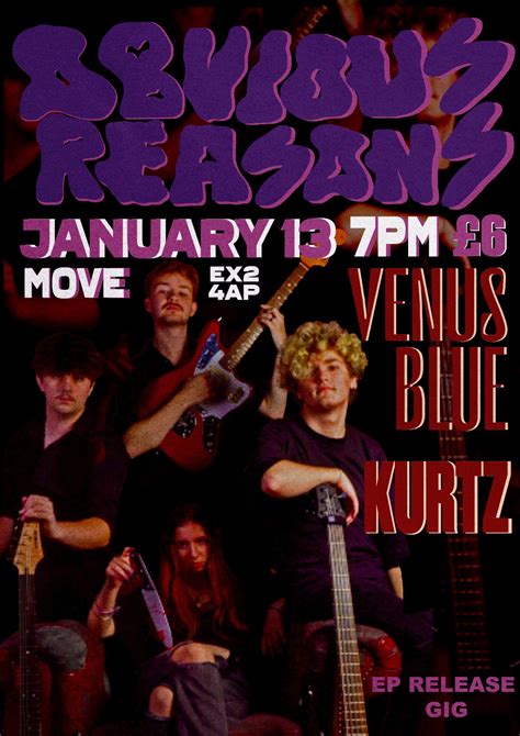 Obvious Reasons Ep Release At Move Exeter On 13th Jan Fatsoma