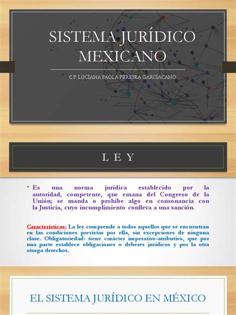 Sistema Jurídico Mexicano Pdf Politica De Mexico Justicia