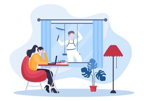 현실적인 청소 제품 및 서비스 배너 디자인 무료 벡터