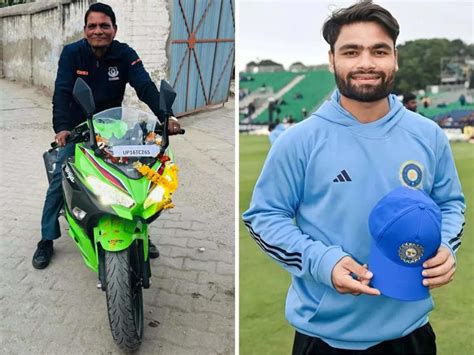 Cricketer Rinku Singhs Father Who Works As A Gas Cylinder Delivery