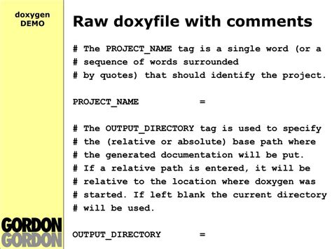 PPT Documentation Generation Programs Doxygen Demonstration Manuel