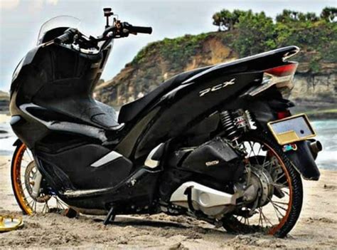 Modifikasi Pcx Warna Hitam Original Polos Metalik Mutiara Doff Dll