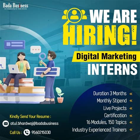 Hiringalert Internship Digitalamarketing Career Edtechstartup Vishwas Anand