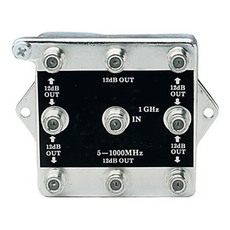 Linear 2538 8 Way Bi Directional Splitter Combiner 1 Ghz Video Signal Bi Directional Coaxial Dc Bloc