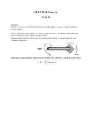 ELEC5516 Tutorial 12 Solution ELEC5516 Tutorial Week 12 Question 1 Describe One Way To Convert