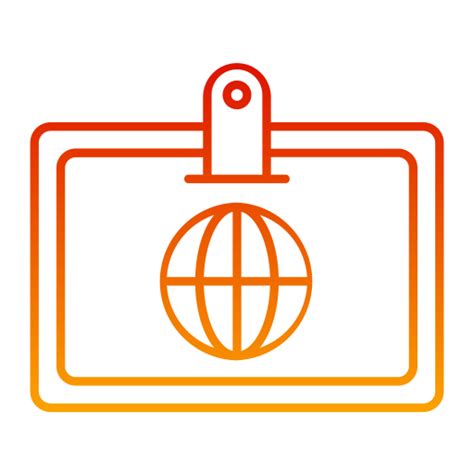 Press Pass Generic Gradient Outline Icon