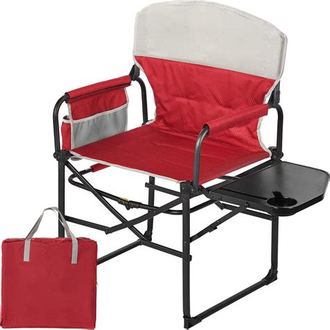 Arlmont Co Chaise de réalisateur de camping chaise pliante portative surdimensionnée et