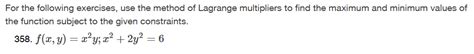 Solved For The Following Exercises Use The Method Of Chegg