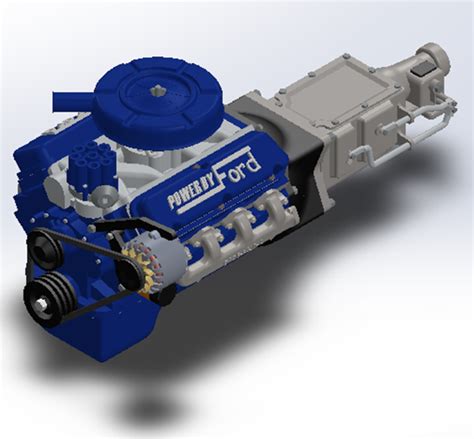 Stl File 1 24 Scale Ford Small Block 302 V8 Motor Stock 🚙 ・3d Print