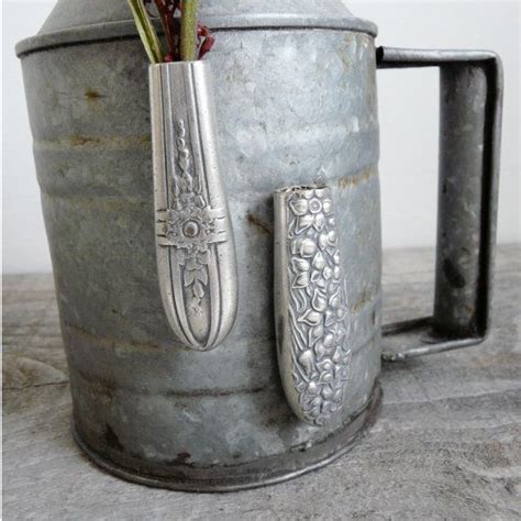 Magnetic Silverware Bud Vase Upcycled Silver Knife