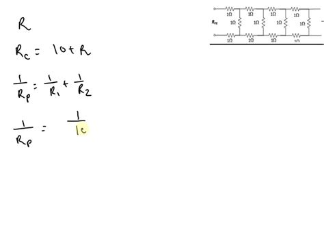 Solved Find The Equivalent Resistance For The Circuit Shown Below The