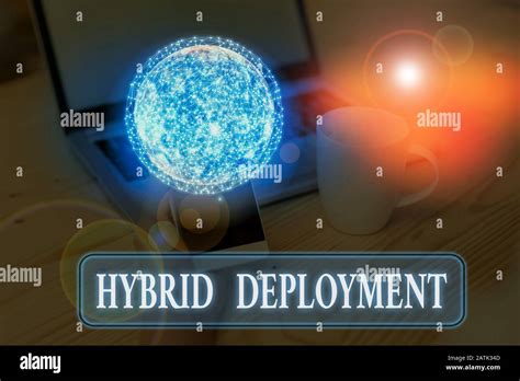Text Sign Showing Hybrid Deployment Business Photo Text A Combination Of Onpremises