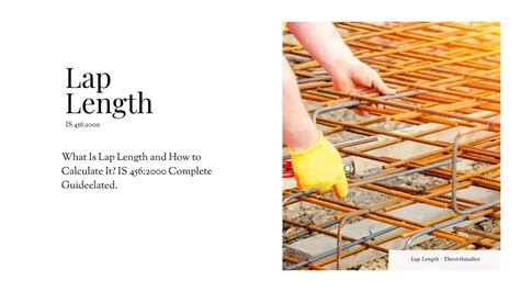 Lap Length Calculation As Per Is 456 Full Guide With Examples 2025