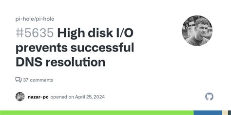 High Disk Io Prevents Successful Dns Resolution · Issue 5635 · Pi Holepi Hole · Github