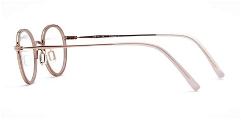 Odd Tl1010st Pink Oval Eyeglasses Mouqy Eyewear