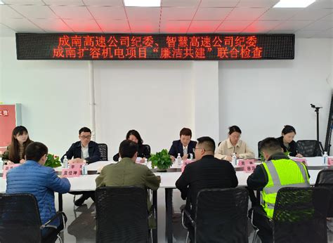 成南公司纪委与智慧高速公司纪委开展“廉洁共建”活动 四川成南高速公路有限责任公司