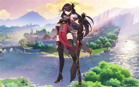 Beidou Genshin Impact Anime Video Game 8k Wallpaper Download