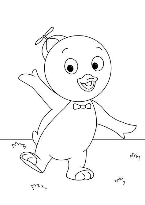 Dibujos De Uniqua La Criatura Rosa De Los Backyardigans Para Colorear