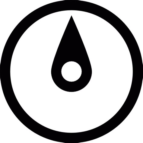 Kompass Zeigen Norden Wetter Symbol In Cumulus Icons