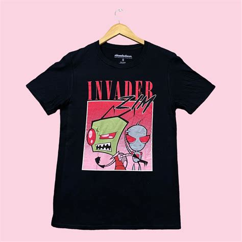 Nickelodeon Invader Zim And Gir Cartoon Poster Tee S