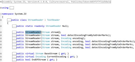 c no streamreader constructor accepting a string stack overflow