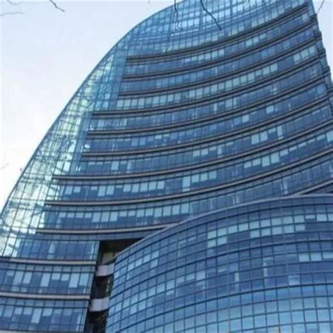 Hollow Curtain Wall Facade Low E Glass Tempered Double Glazing