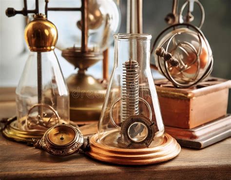Close Up Of Physics Experiment In Progress Stock Illustration