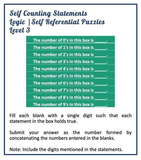 Self Counting Statements Rcasualmath