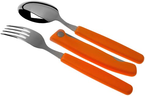 Victorinox Swiss Classic Delige Bestekset Oranje Met Inklapbaar Mes F Voordelig